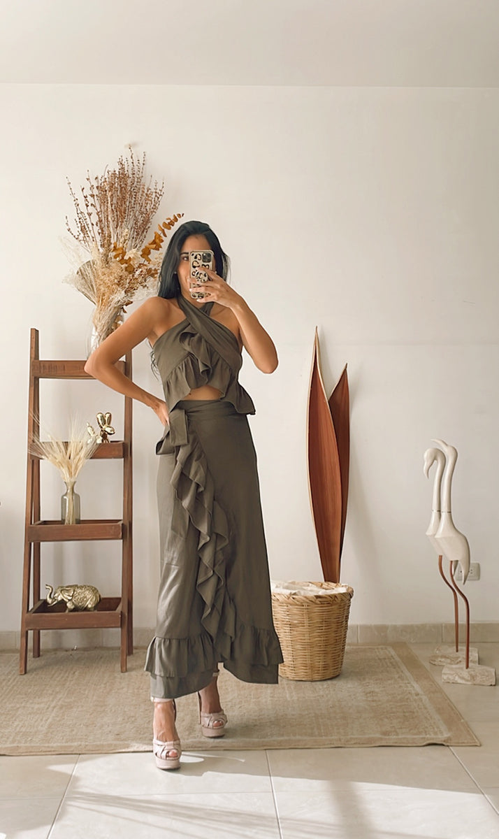 Set Fernanda Verde militar – Pau Crochet mex